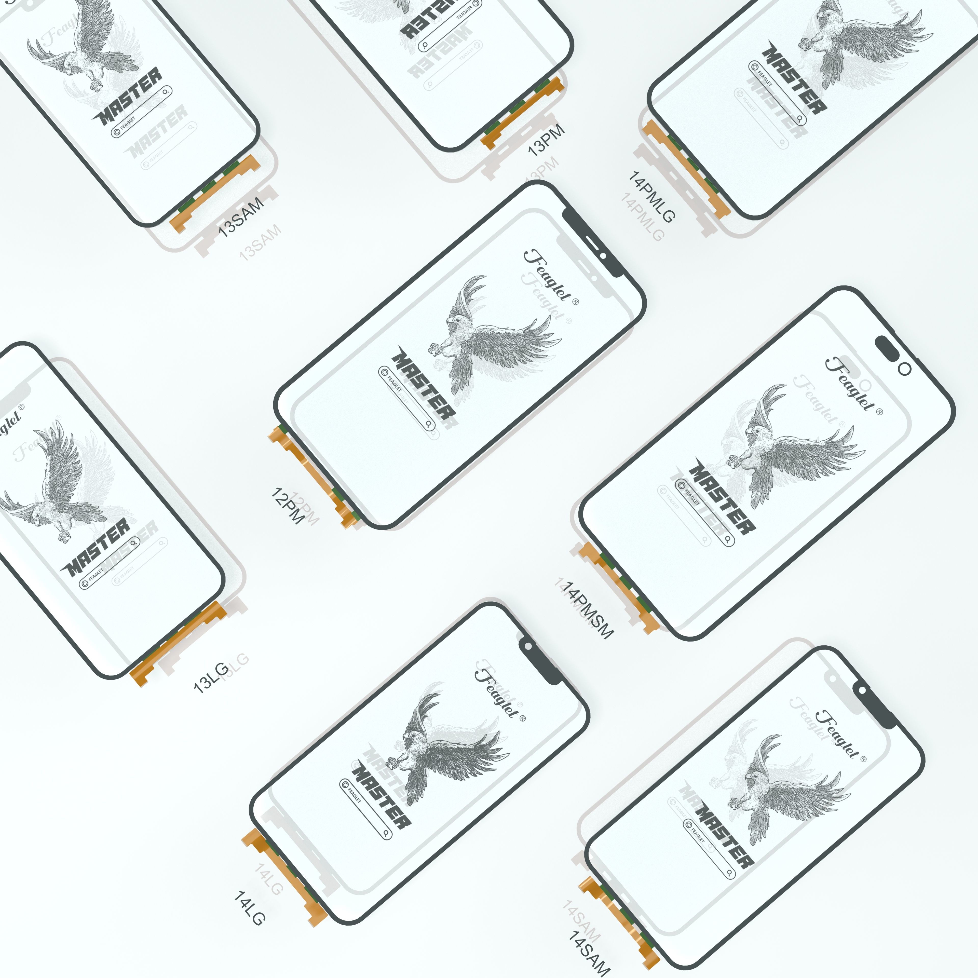 Master Series IPhone Touch Panel Feaglet 13Promax 14Promax Screen ...